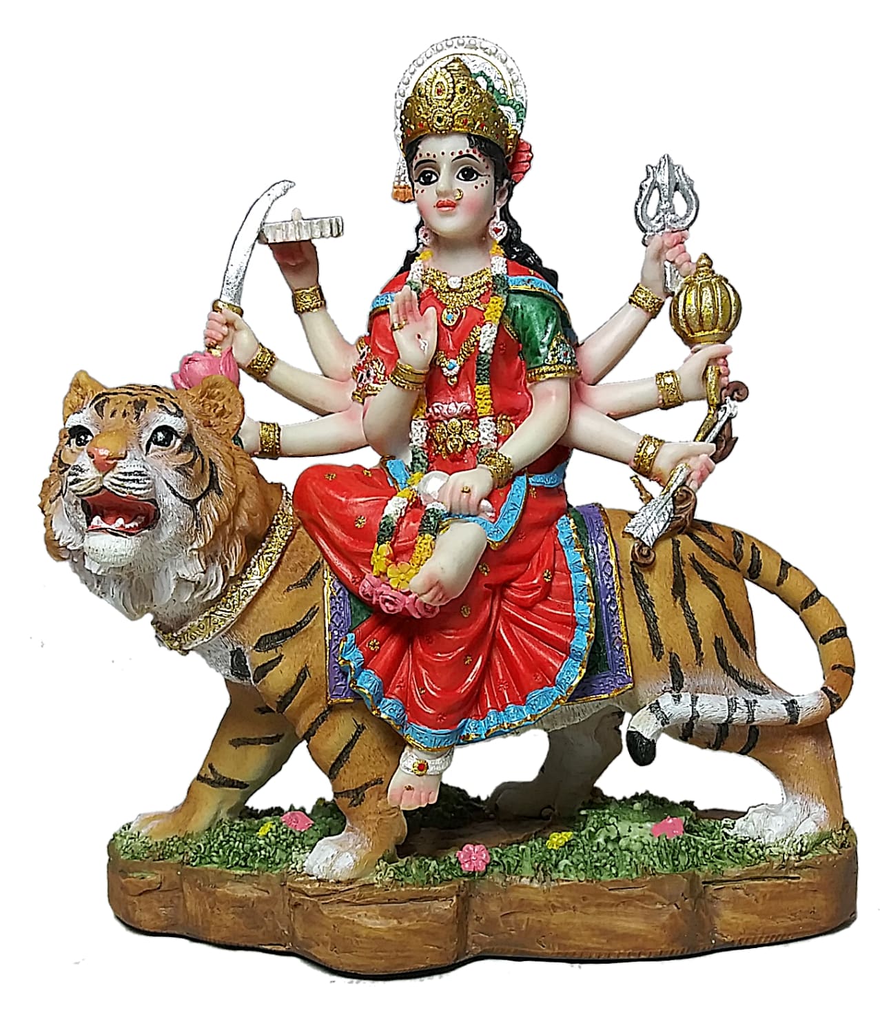 Durga on Tiger 10": Krishna Culture