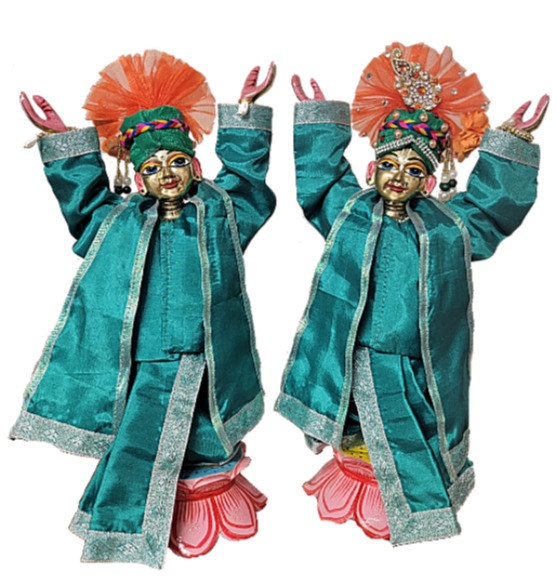 Gaura Nitai Brass Deities 10": Krishna Culture