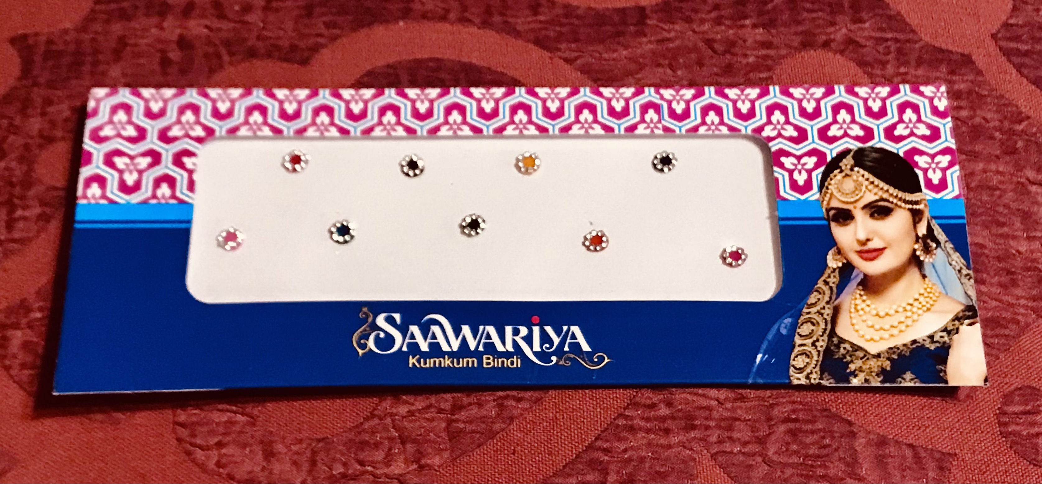 Bindi Round with Stone Outline: Krishna Culture