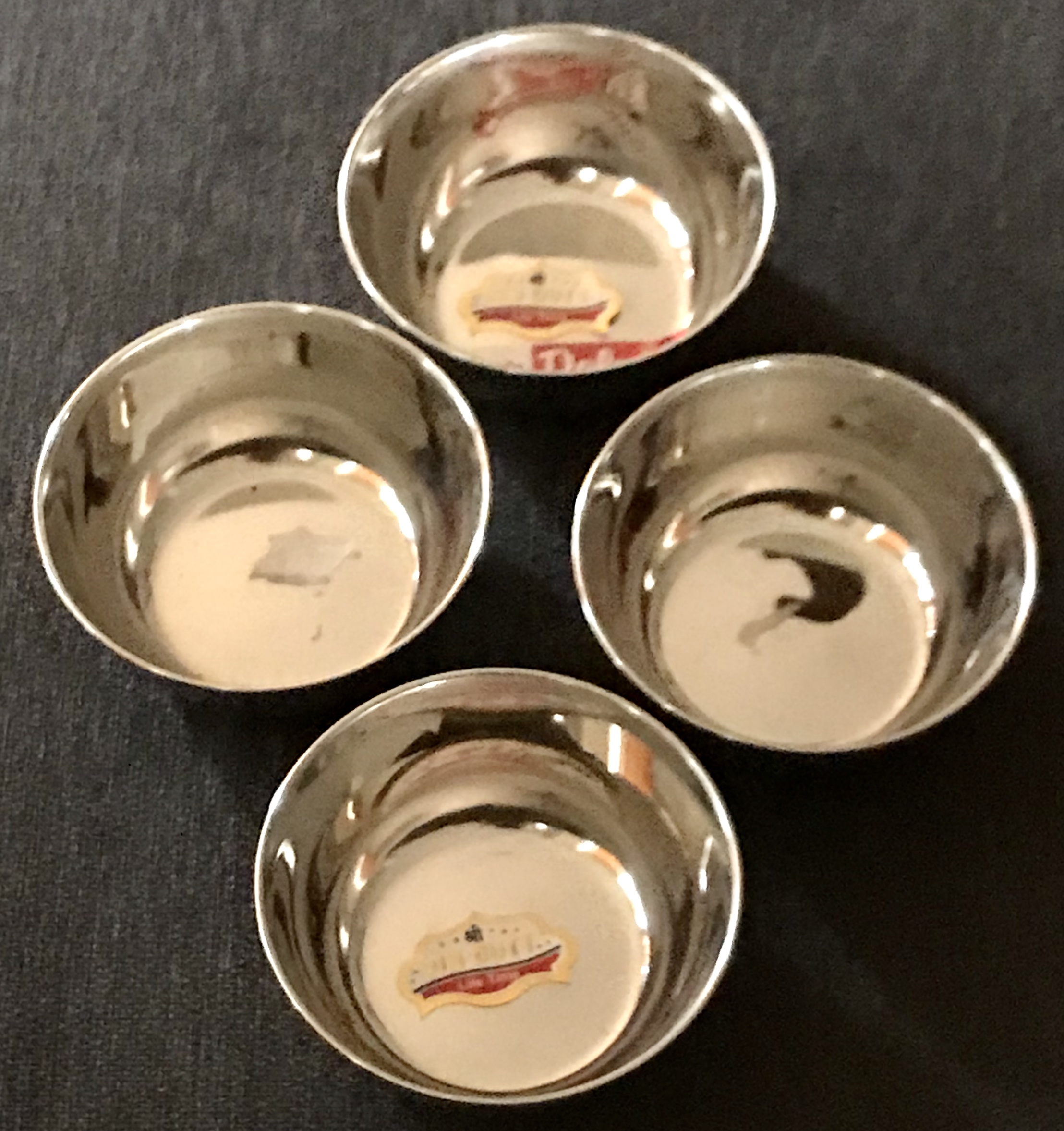 Stainless Set Set of 4 Cups: Krishna Culture