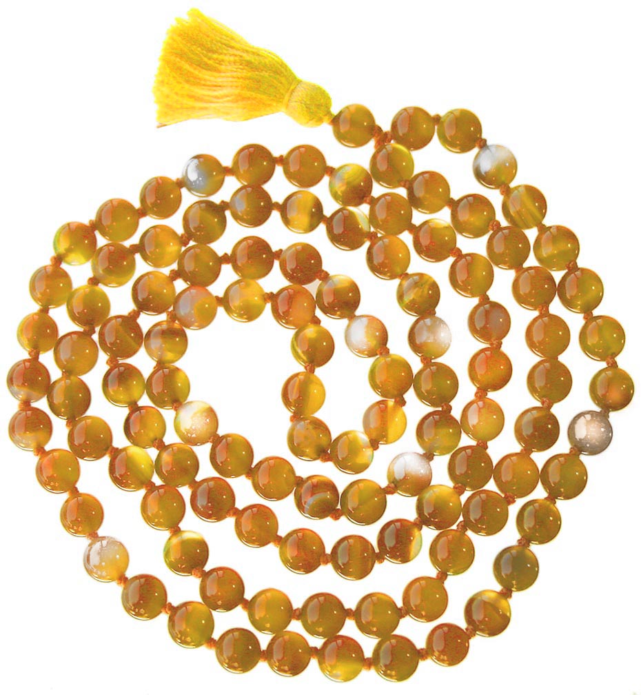Carnelian Japa Beads: Krishna Culture
