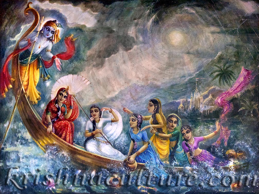 Lord Krishna With Gopis