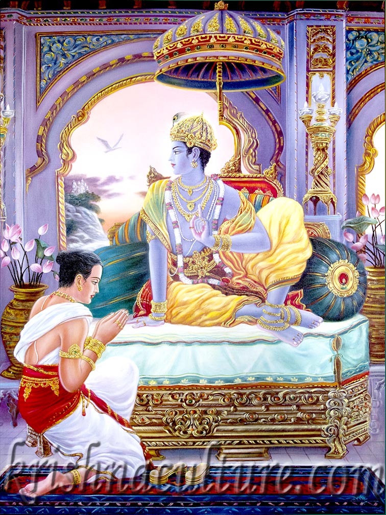 Uddhava Krishna Canvas Art: Krishna Culture