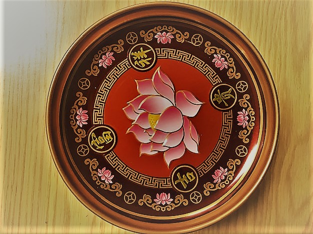 Deity Offering Bowl Pink Lotus: Krishna Culture