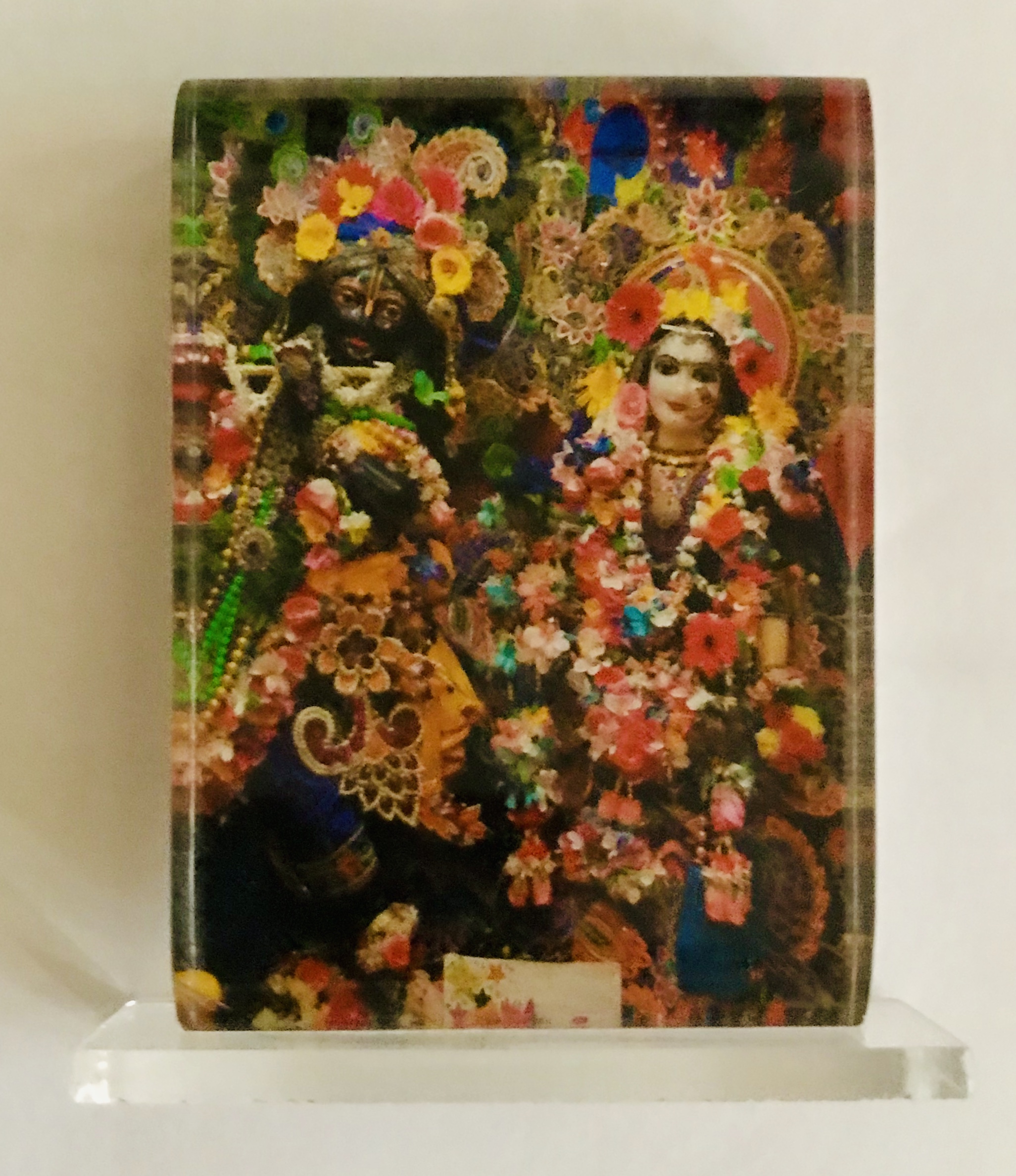 Acrylic Sri Radha SyamaSundara in ISKCON Vrindavan: Krishna Culture