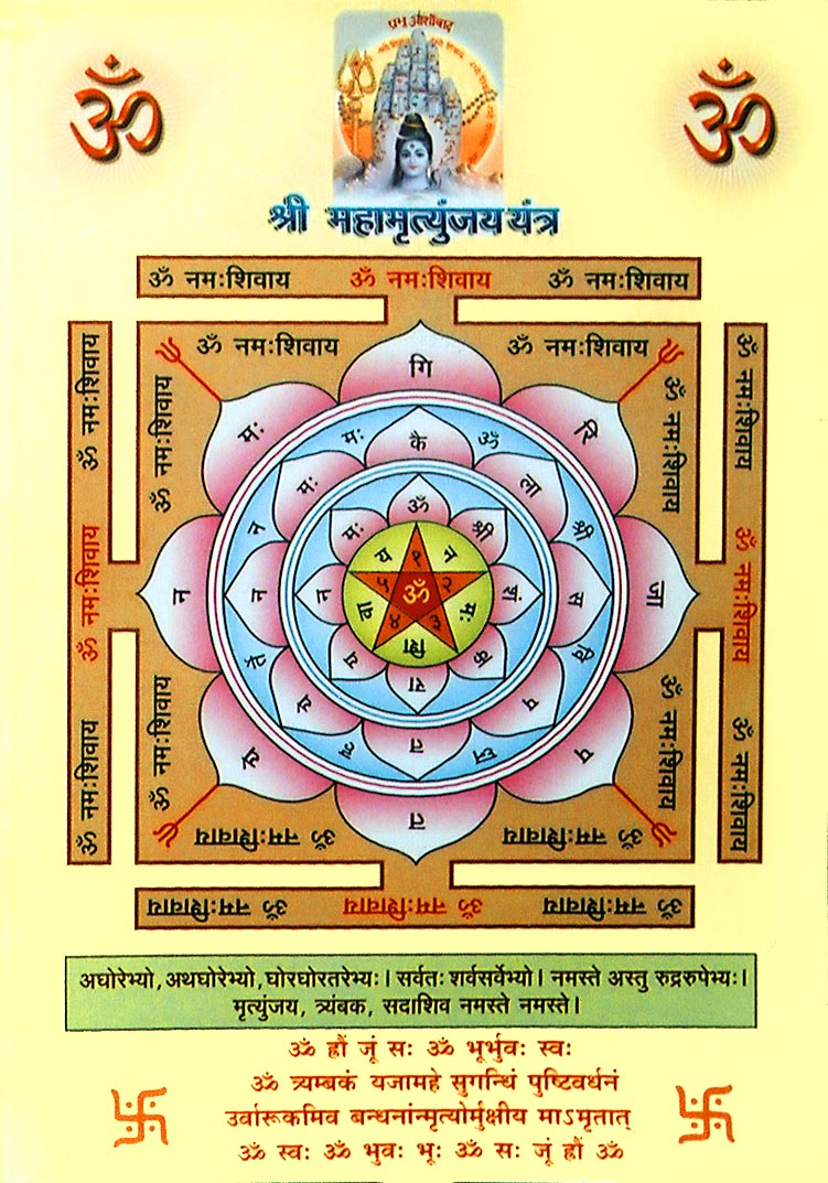 Shiva Yantra Poster 16x20": Krishna Culture