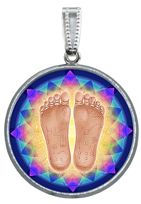 Luminous Pendant Lotus Feet: Krishna Culture