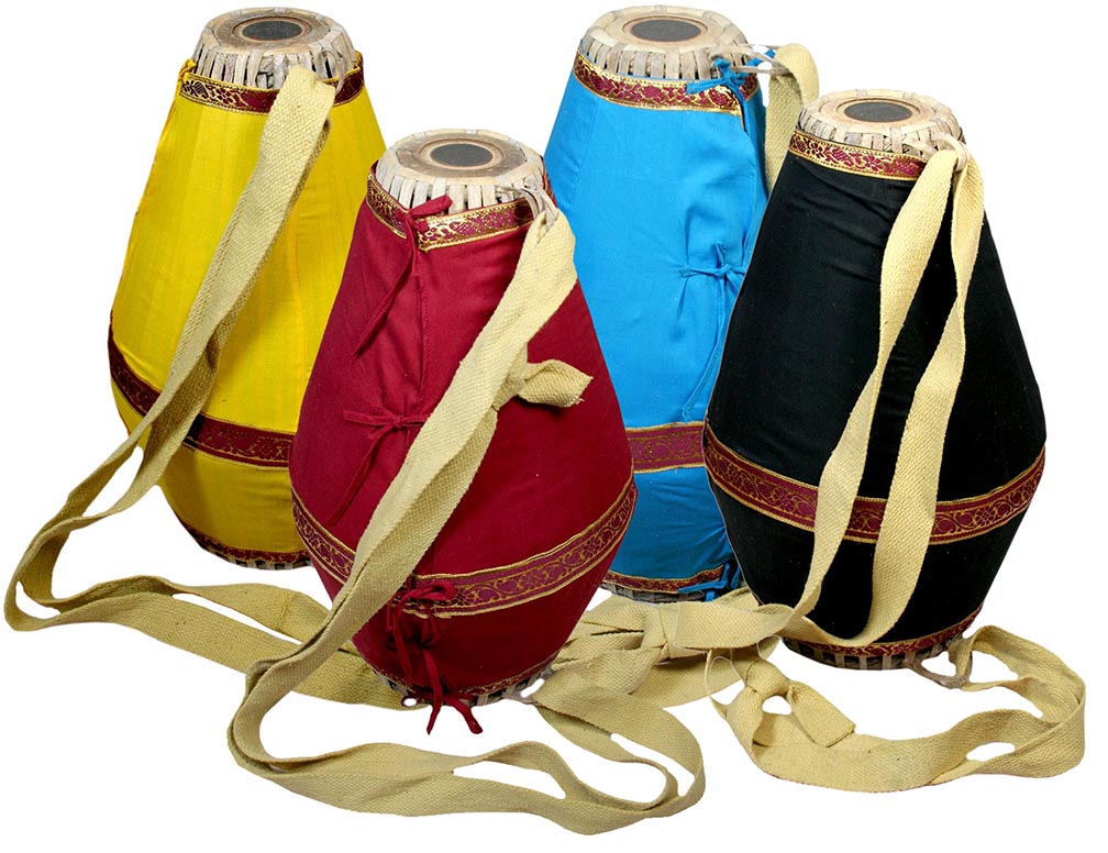 Fiberglass Mridanga 18" with covers: Krishna Culture