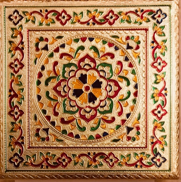 Decorative Pooja Table: Krishna Culture